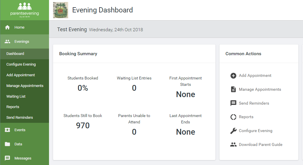 How to view and print the appointments made for an Evening ...