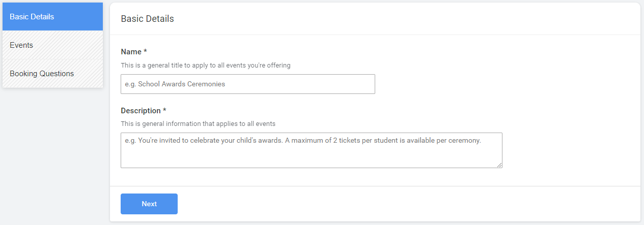 How to set up Other Events - SchoolCloud Clubs & Events