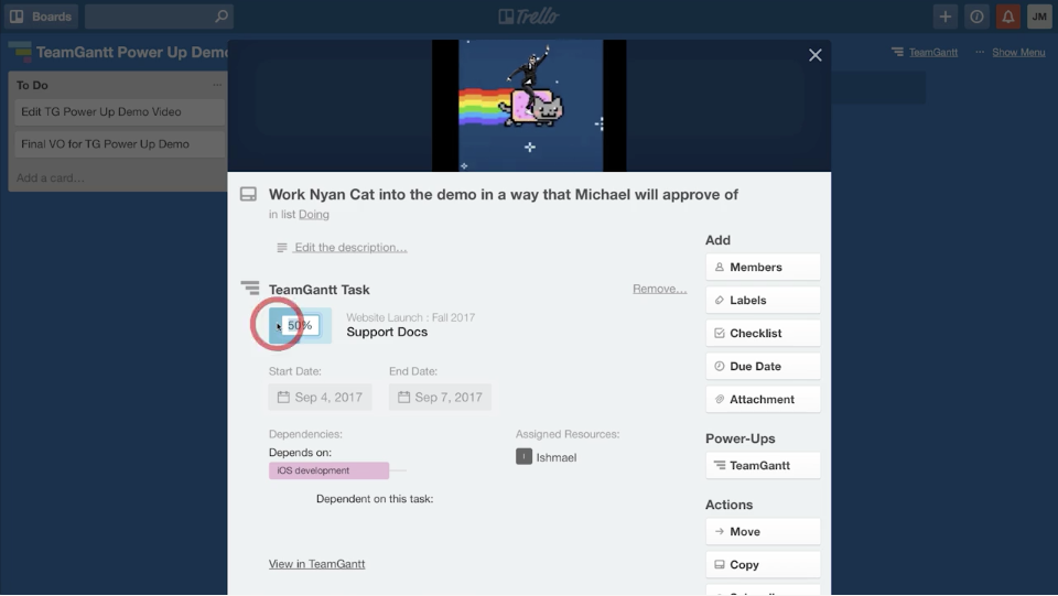 TeamGantt Power-Up for Trello - Getting Started with TeamGantt