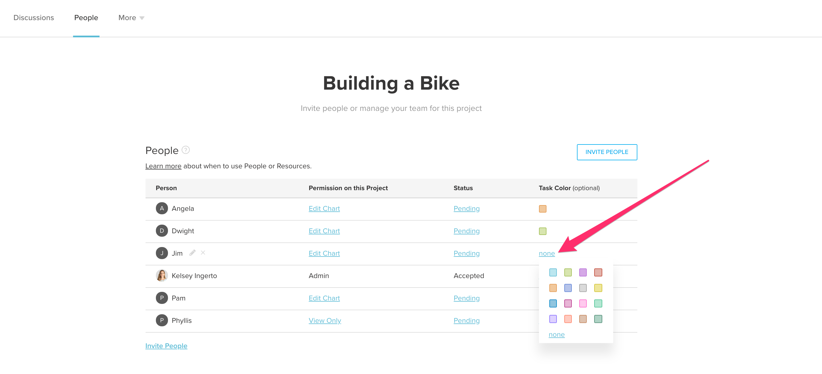 Task Colors - Getting Started with TeamGantt