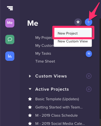 Projects - Getting Started with TeamGantt