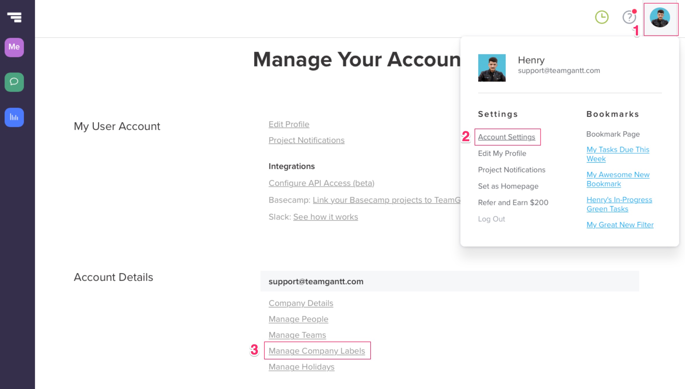 Add, Edit, and Remove Labels - Getting Started with TeamGantt