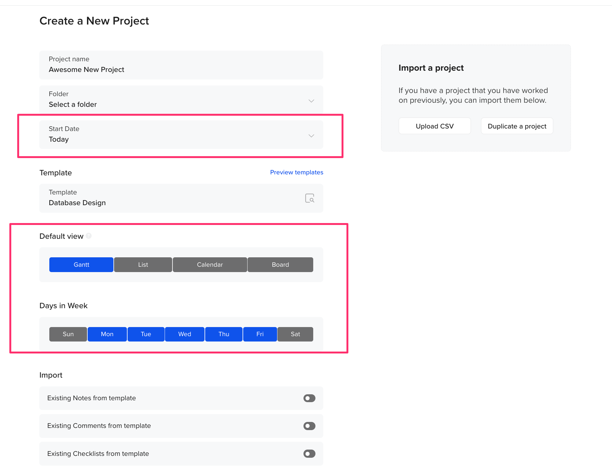 Create a Template - Getting Started with TeamGantt
