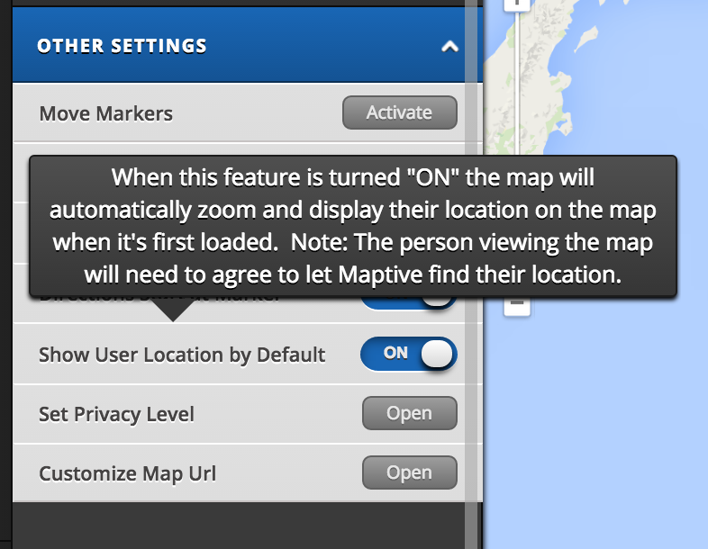 Showing Your Current Location on the Map - Maptive Answer Center
