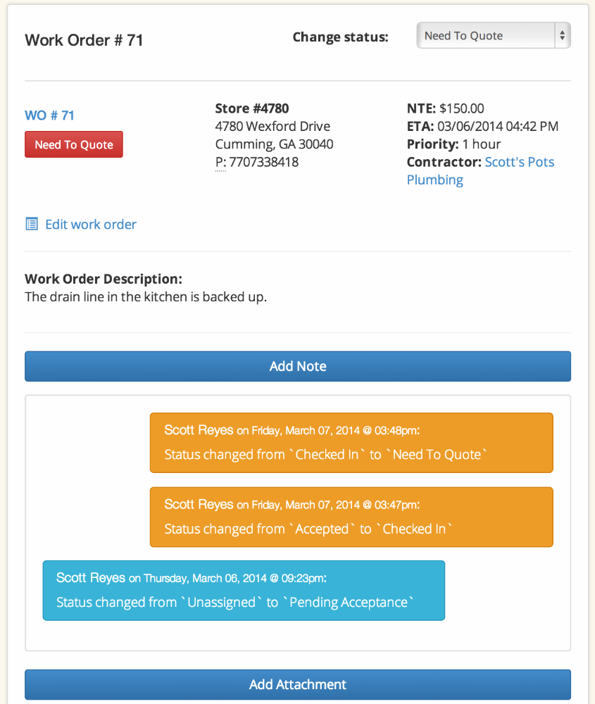 View Work Orders - FM Dashboard Knowledge Base - Contractor