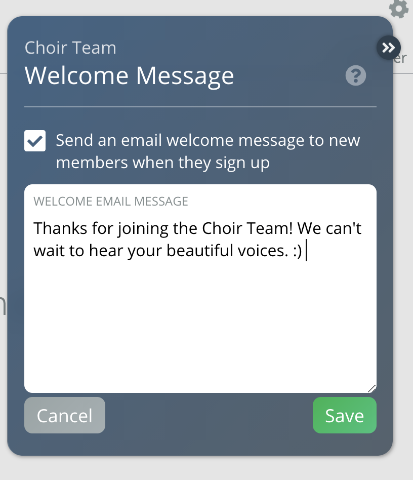 Group Welcome Messages - Flocknote Help Center