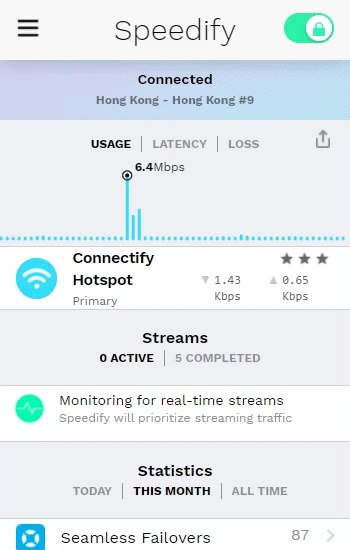 How do I manage connections in Speedify? - Speedify Mobile