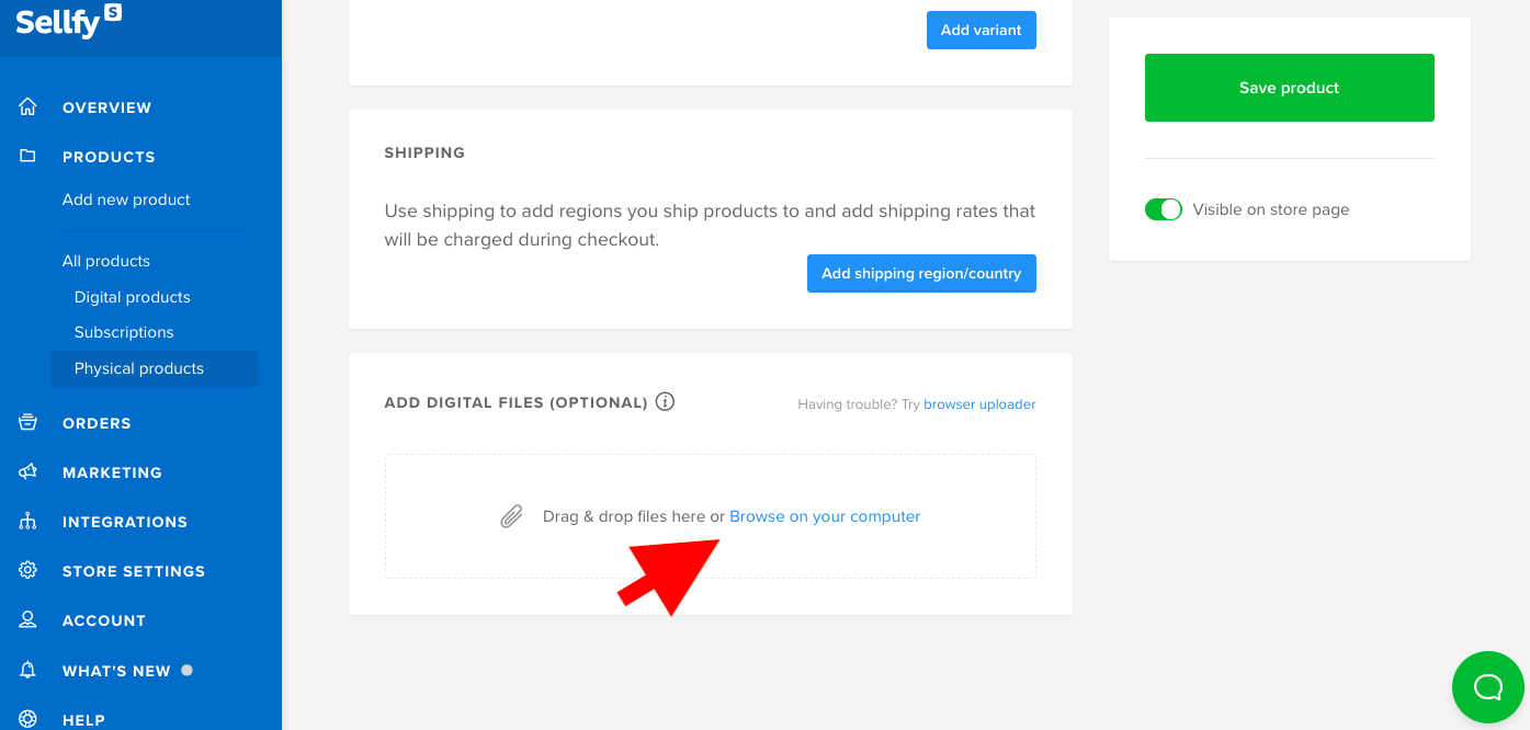 Selling physical products with Sellfy - Sellfy Help Center