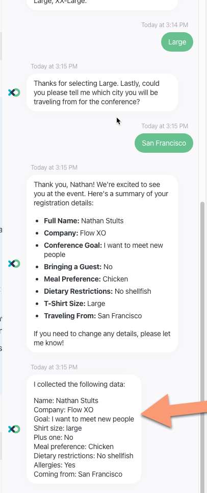 Collecting and Processing Data using an AI Assistant - Flow XO Help Center