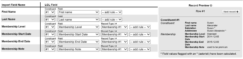 Mapping membership fields - Little Green Light Knowledge Base