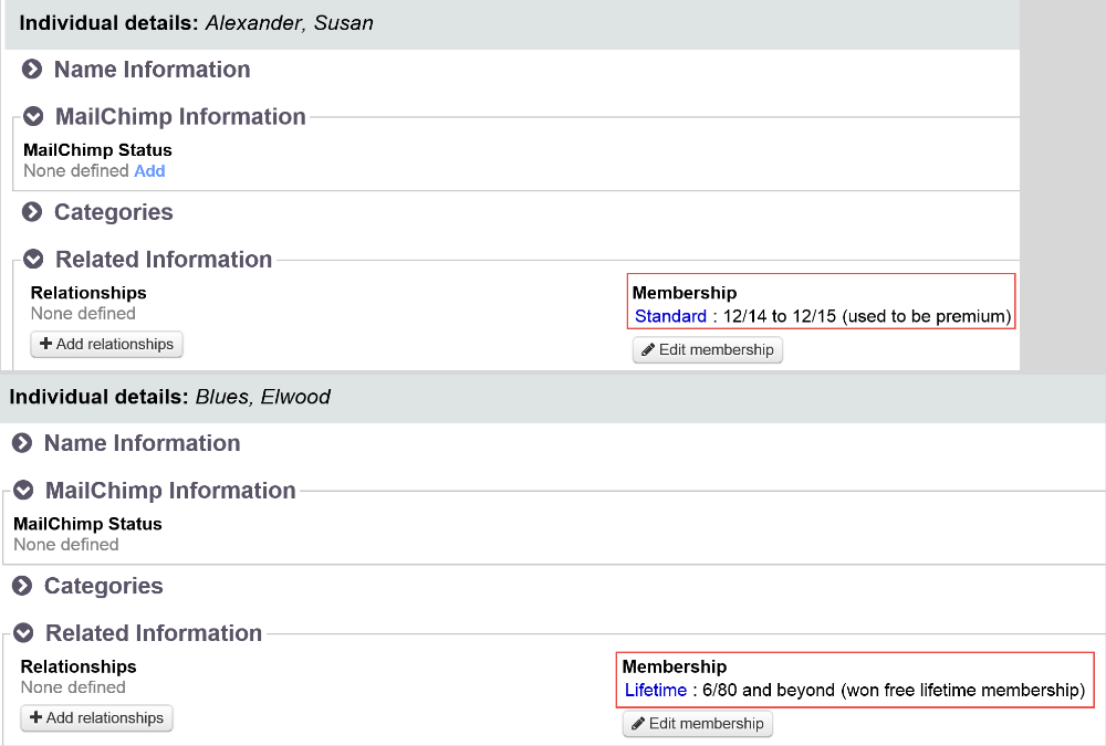 Mapping membership fields - Little Green Light Knowledge Base