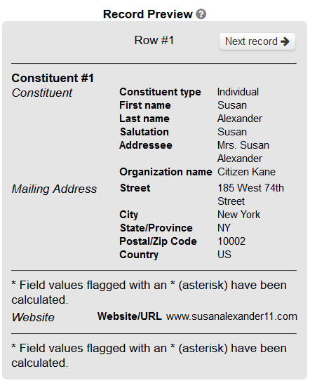 Mapping contact info: Websites - Little Green Light Knowledge Base