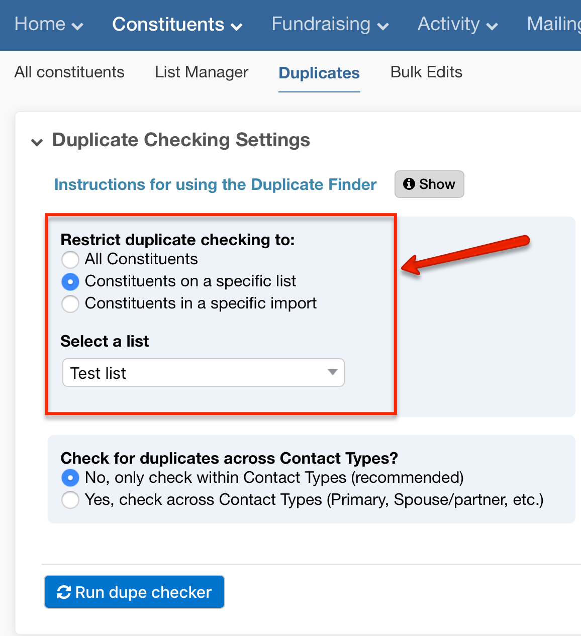 Checking for and managing duplicates - Little Green Light Knowledge Base