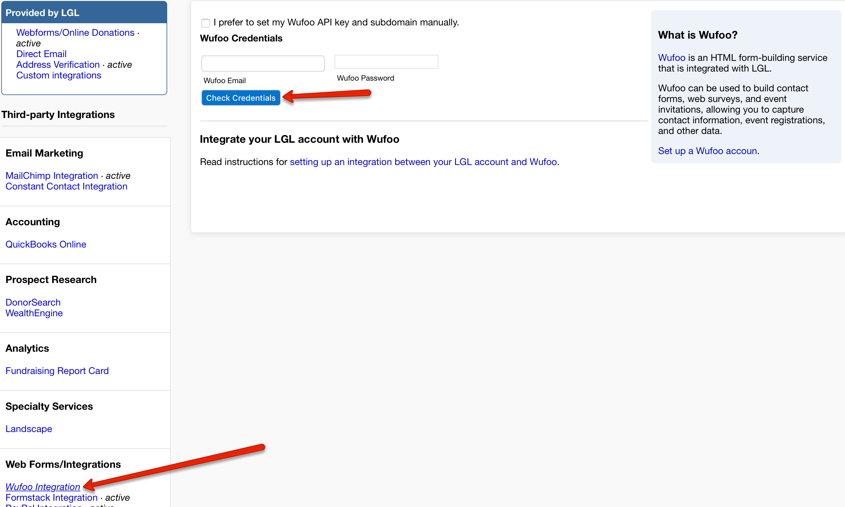Wufoo: HTML forms integration - Little Green Light Knowledge Base