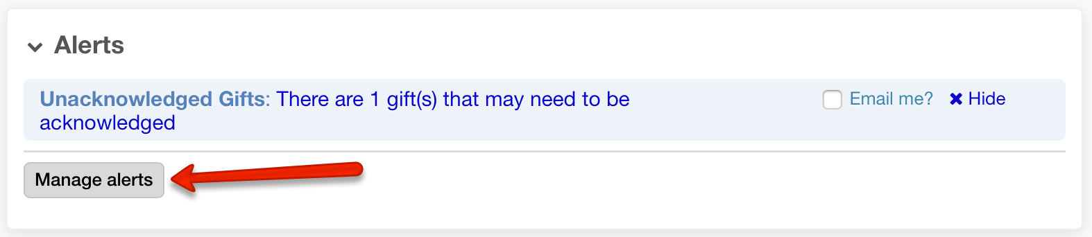 Why is there an "Unacknowledged Gifts" alert on my dashboard? - Little ...