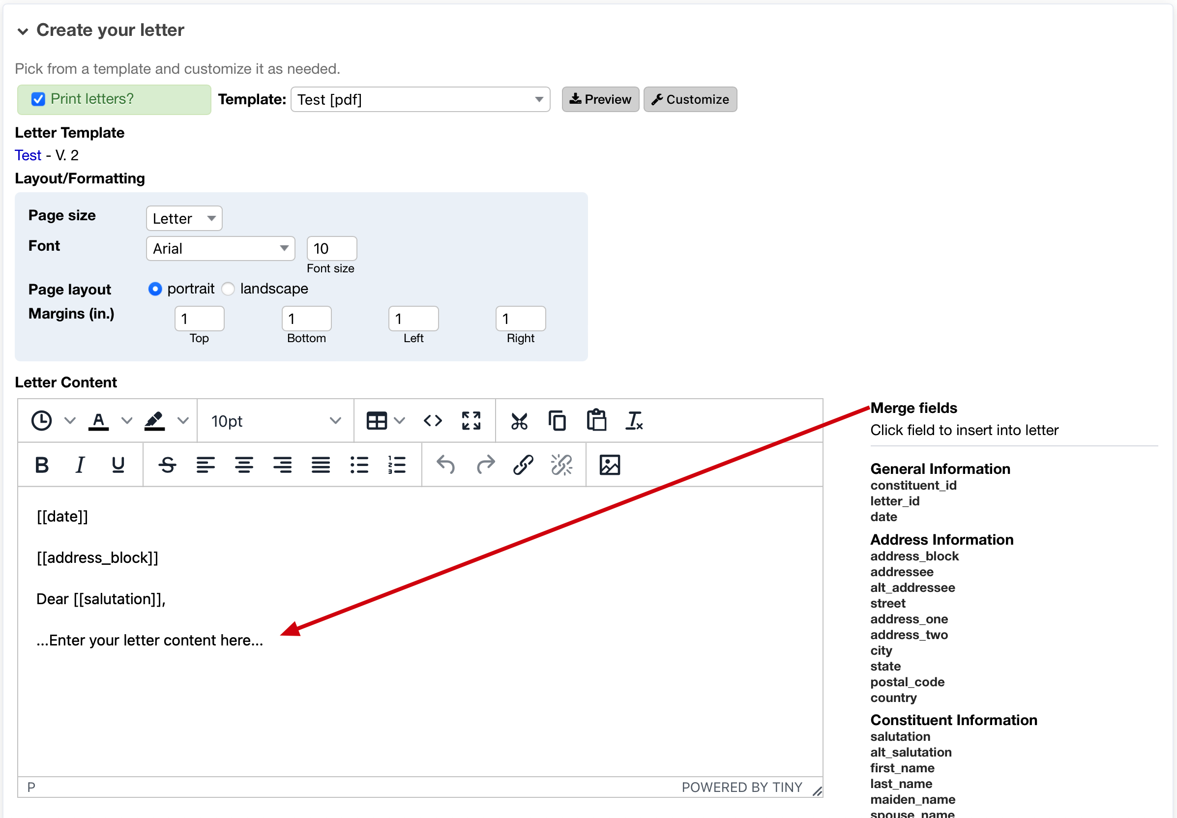 Generate and send a customized year-end tax statement/receipt by mail ...