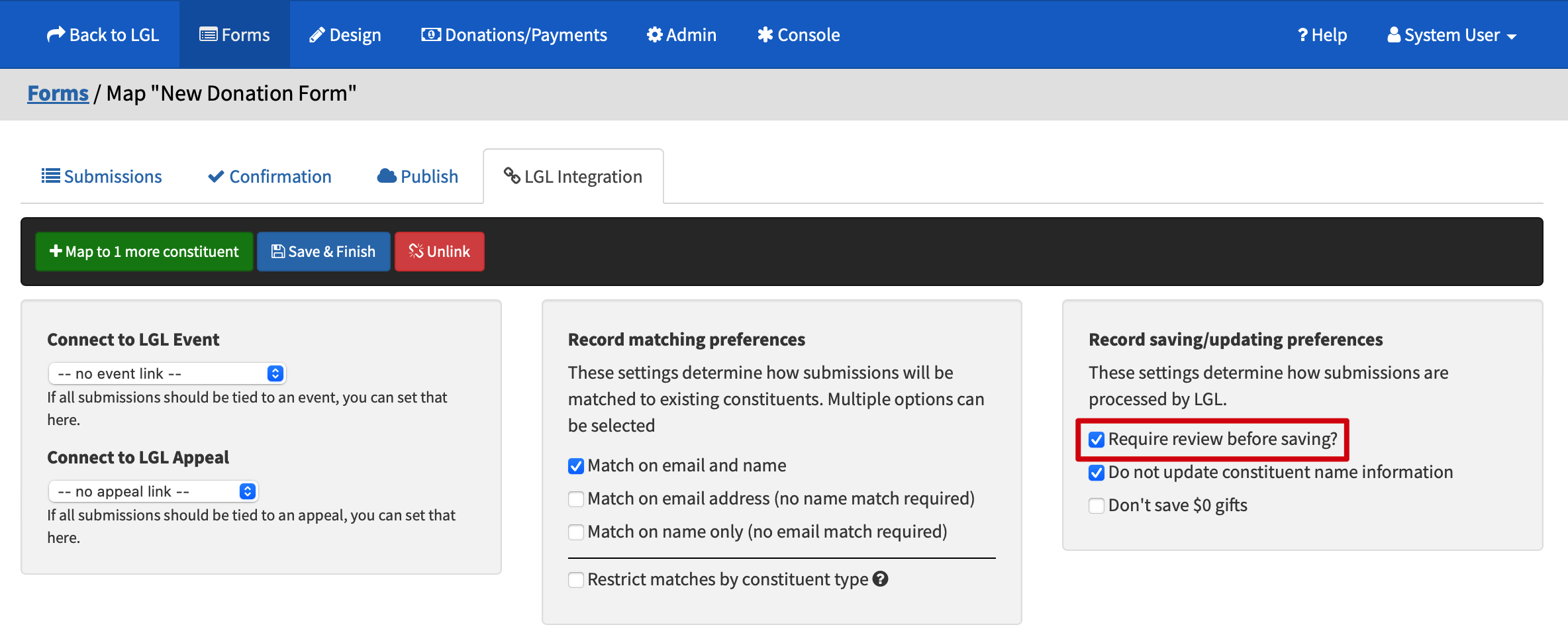 Manage your LGL Forms Submission Queue - Little Green Light Knowledge Base
