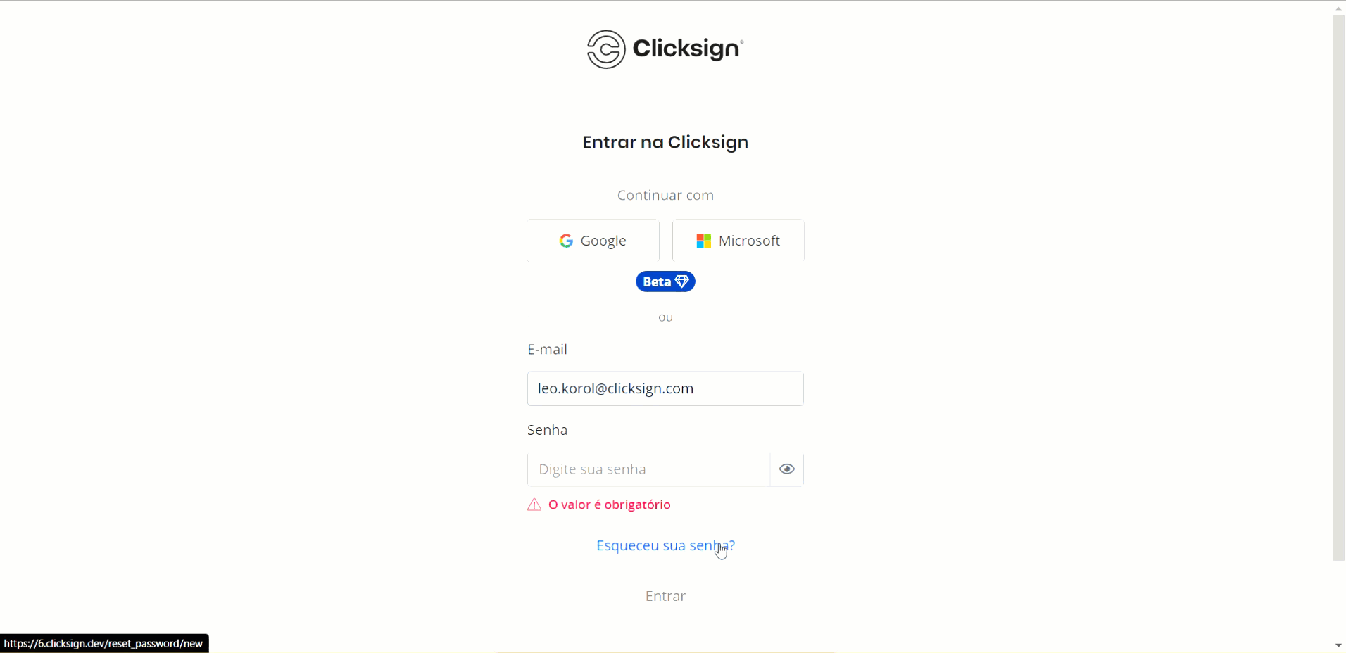 O login do Google/Microsoft está fora do ar. Como posso acessar minha ...