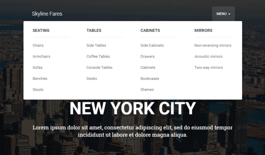 Neve Mega Menu Setup - ThemeIsle Docs