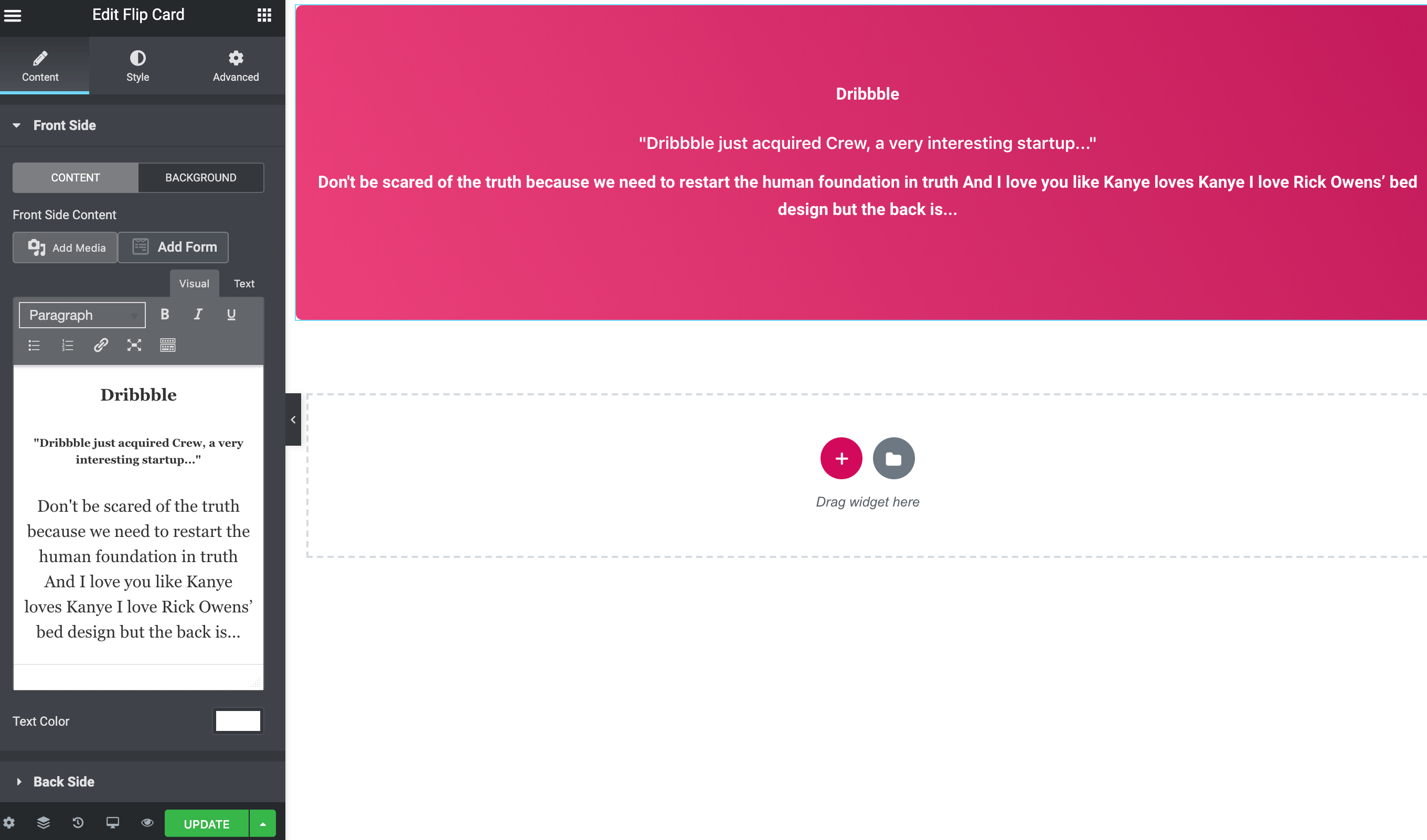 Flip Card Widget - ThemeIsle Docs