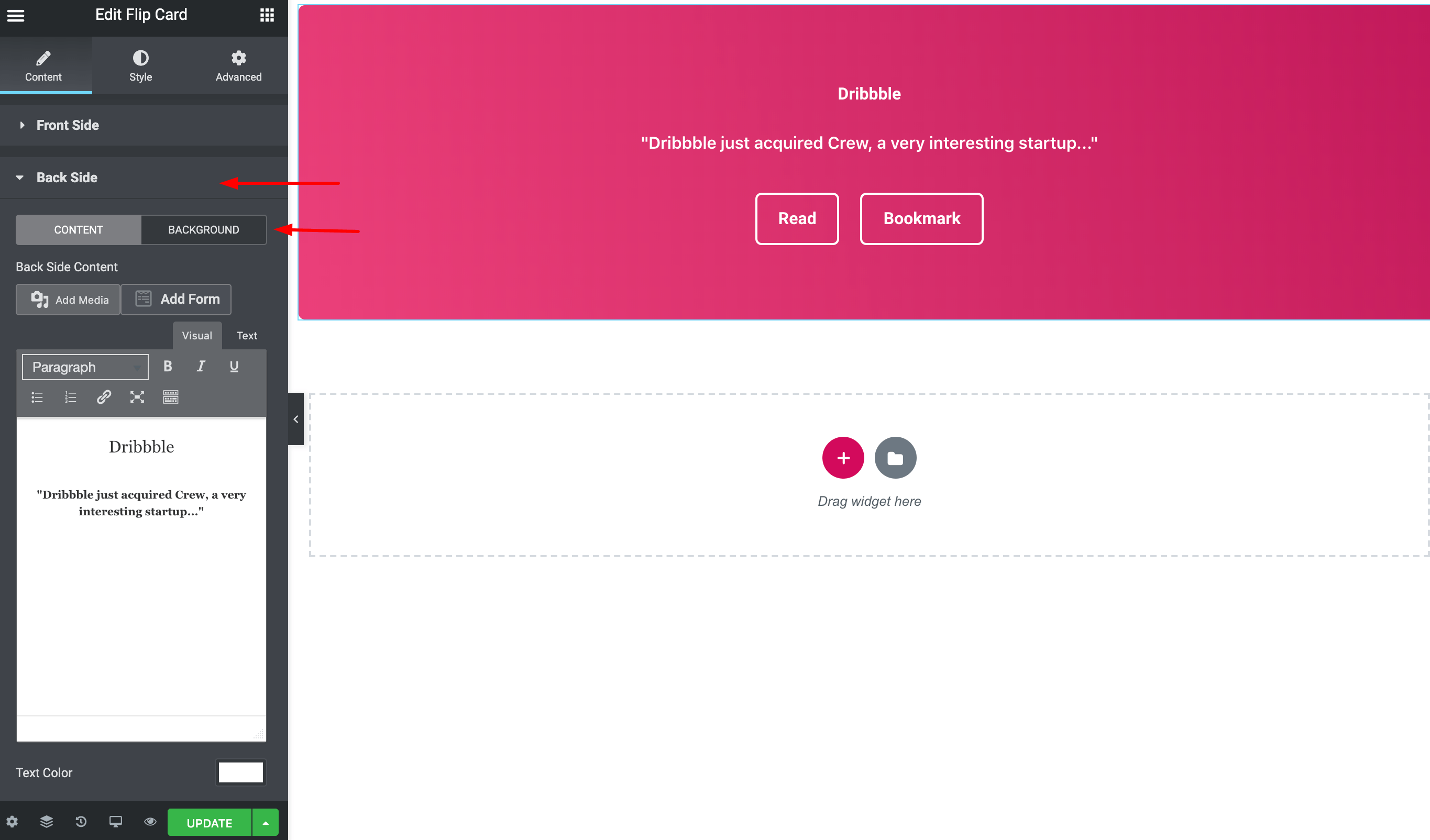 Flip Card Widget - ThemeIsle Docs