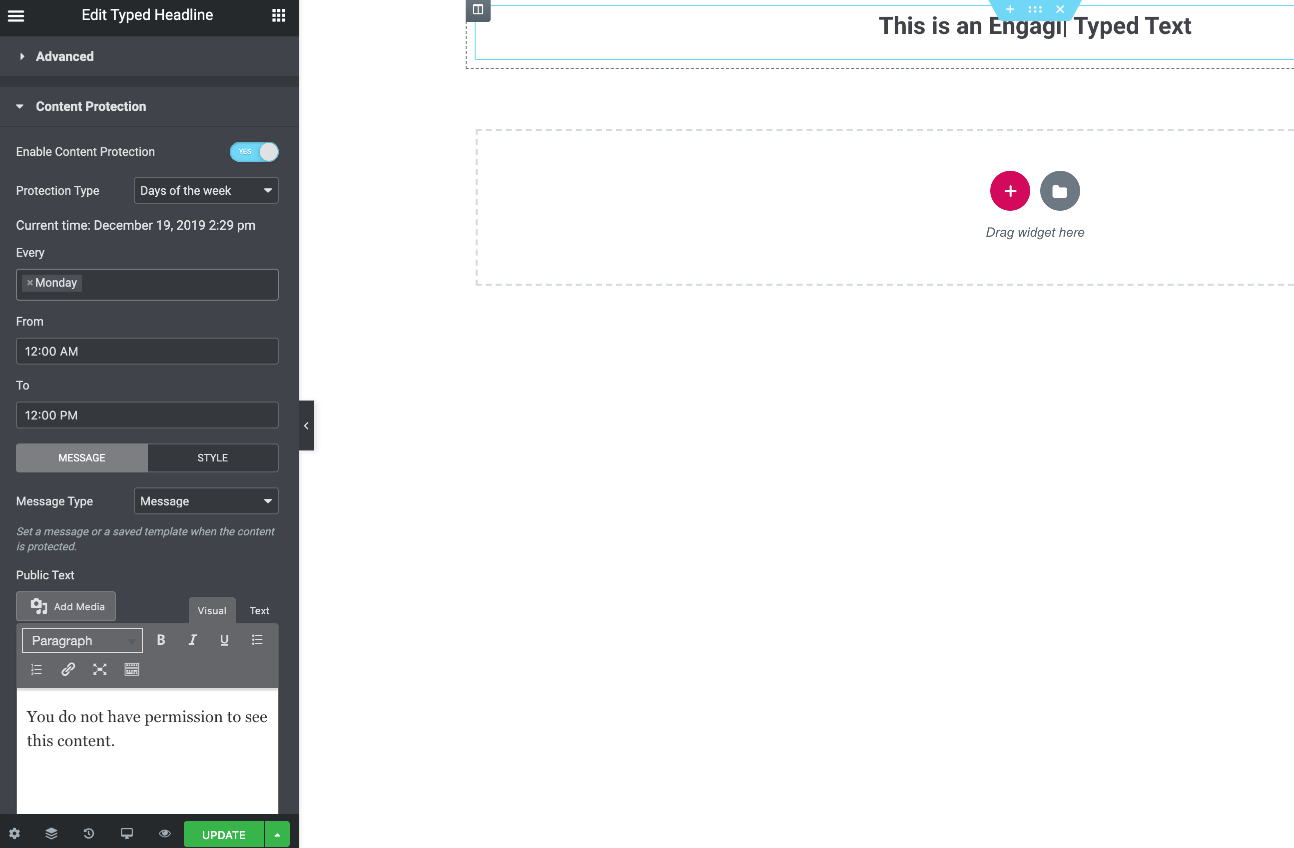 Content Protection - Elementor Booster - ThemeIsle Docs