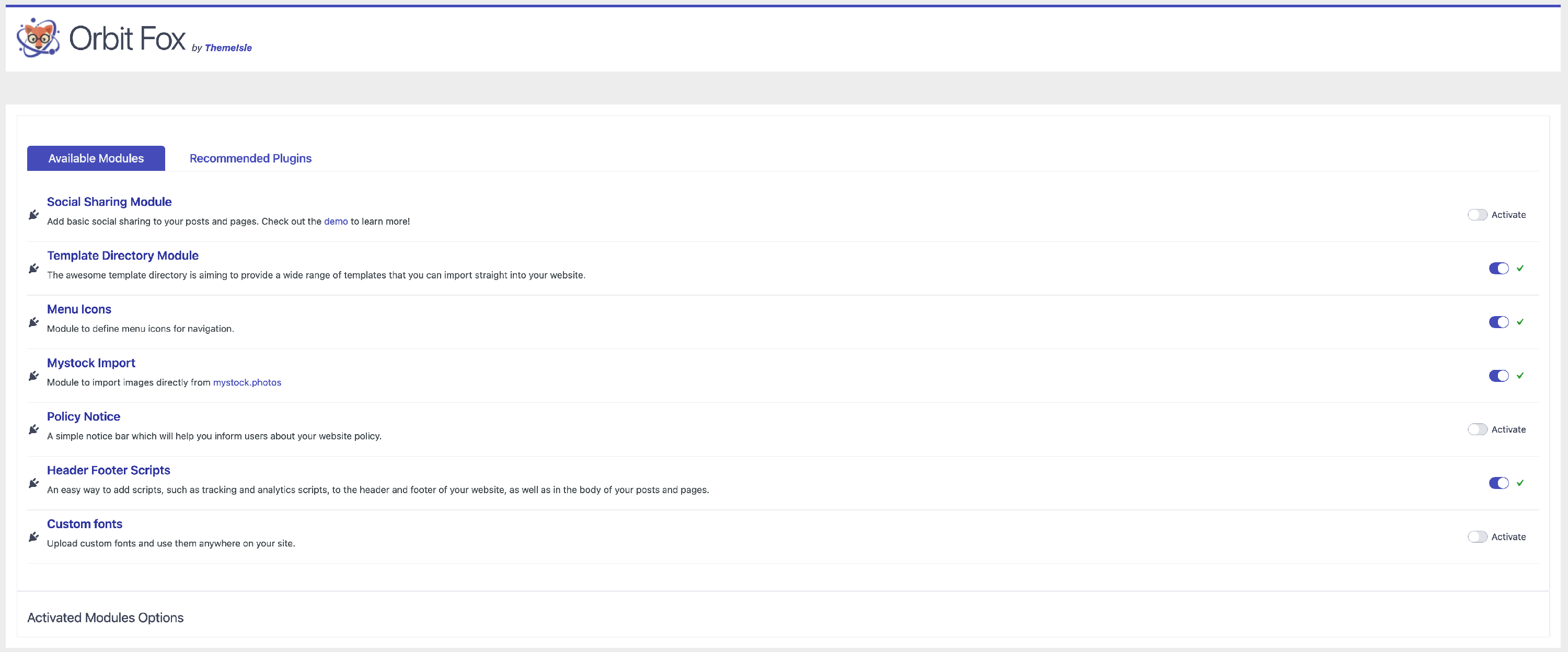 Orbit Fox Documentation - ThemeIsle Docs