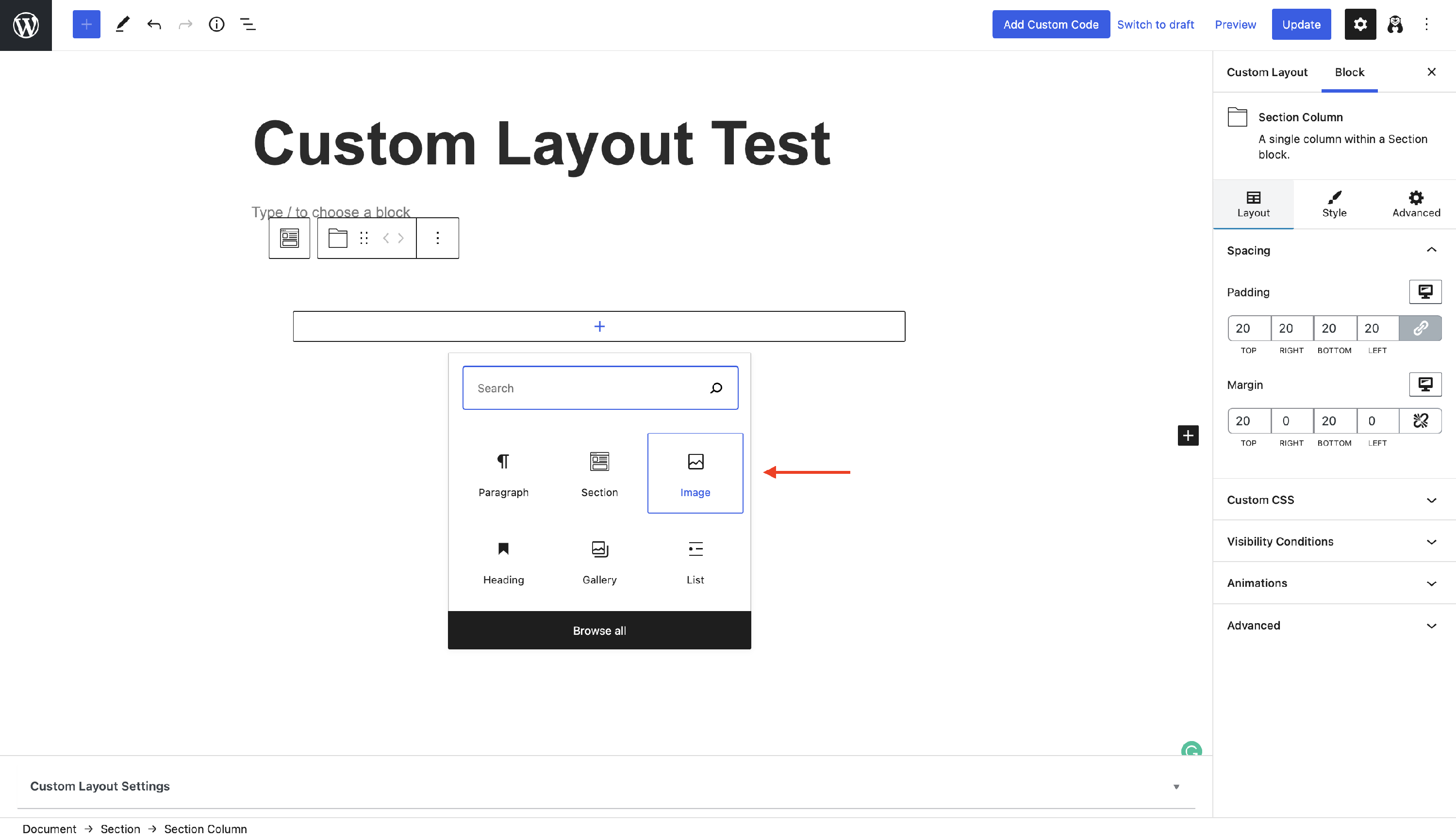 How to create a Page Header for Posts using the Custom Layouts Module - ThemeIsle Docs