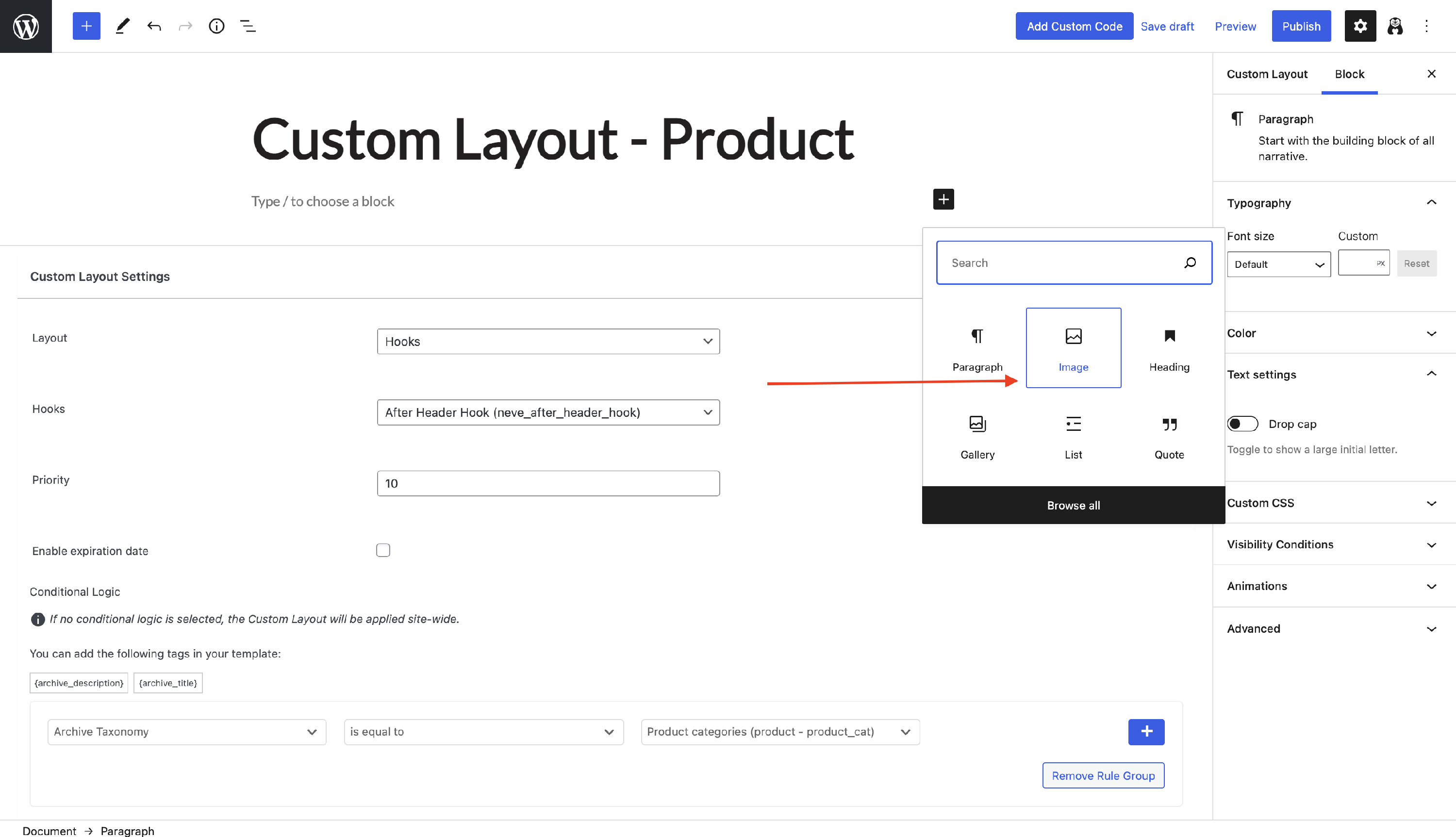 How To Create A Page Header For The Product Categories Using The Custom Layouts Module