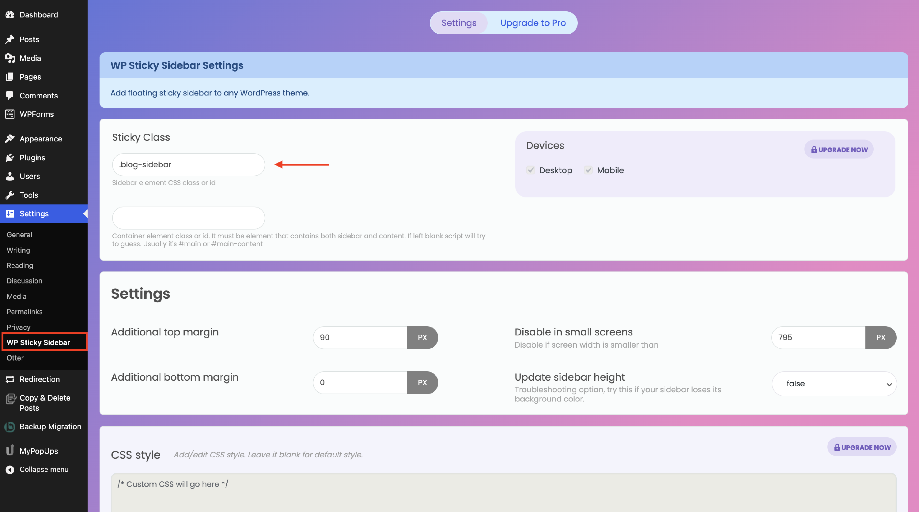 How To Create A Sticky Sidebar ThemeIsle Docs