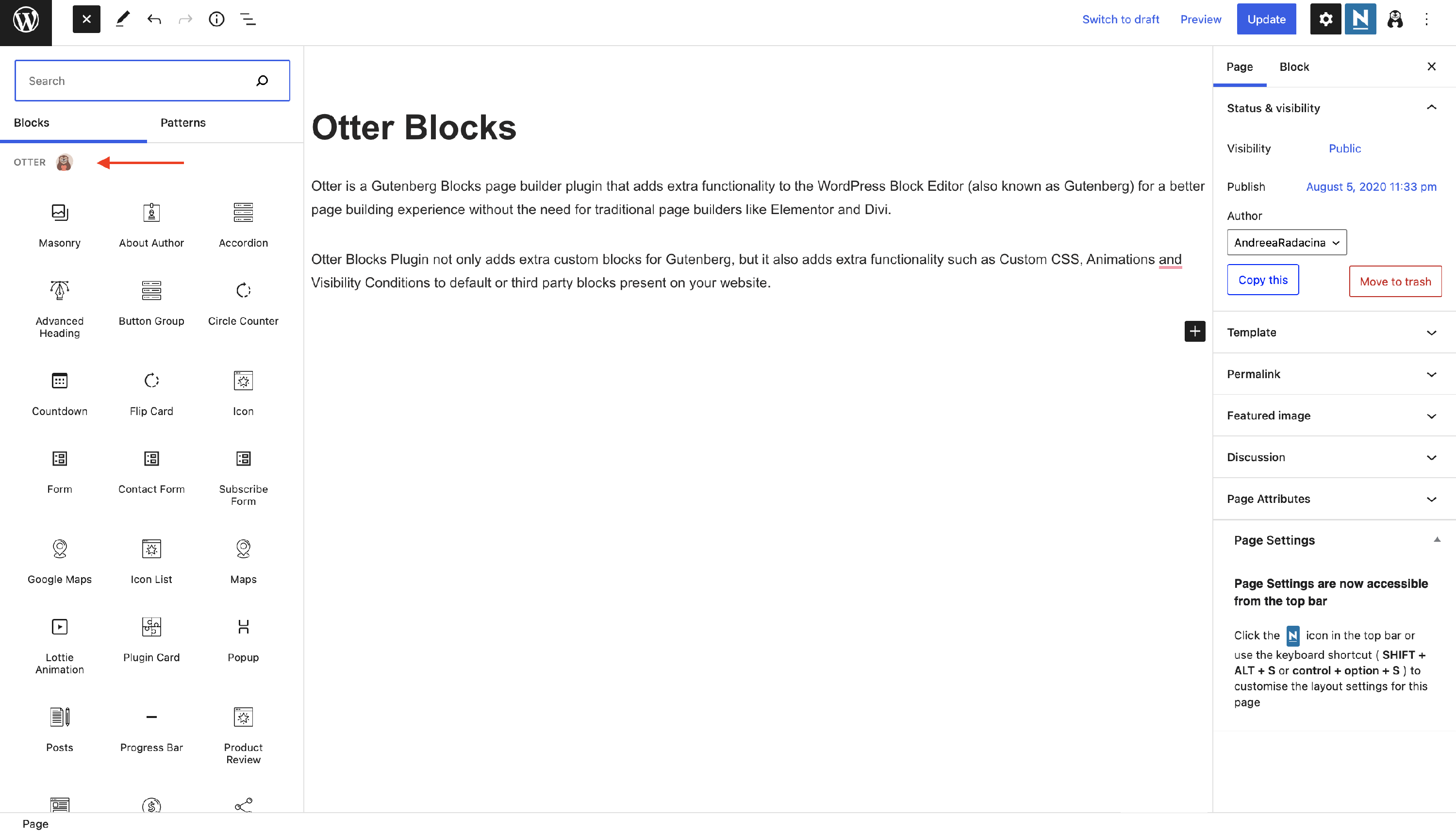 Otter Blocks documentation - ThemeIsle Docs