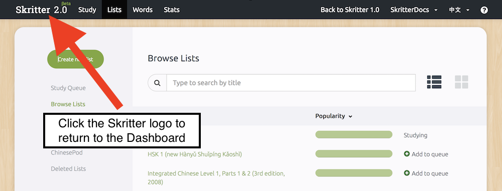 Getting Started - Skritter