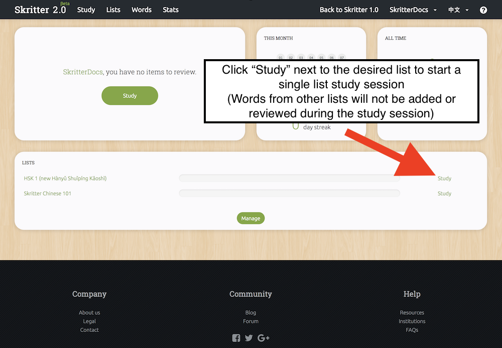 Getting Started - Skritter