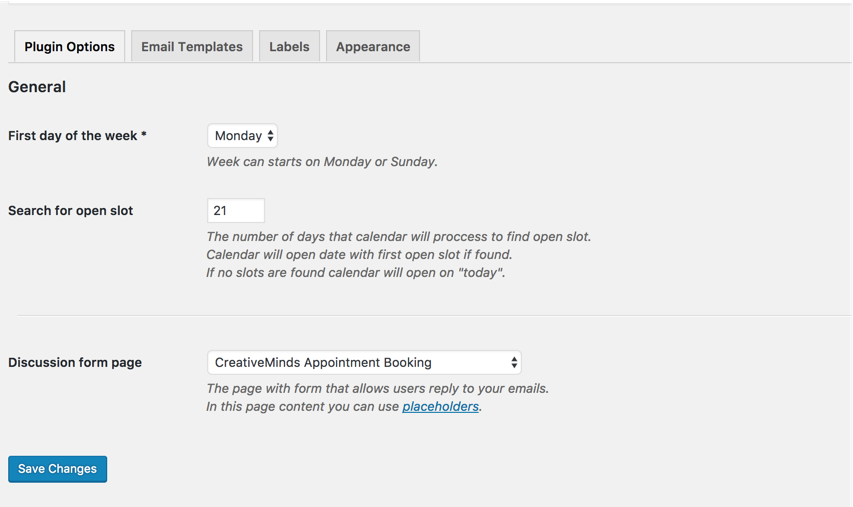 Appointments Booking - How The Plugin Works - CreativeMinds Products ...
