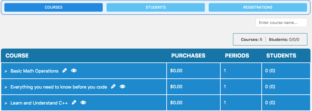 Course Catalog Dashboard - General Settings - CreativeMinds Products ...