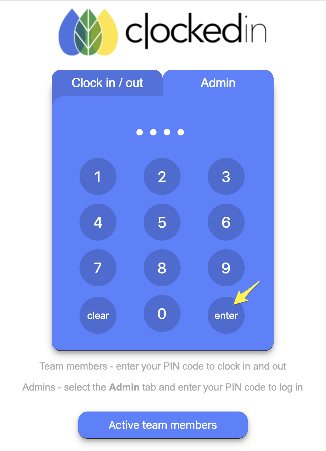 How to view who's currently clocked in - Clocked In