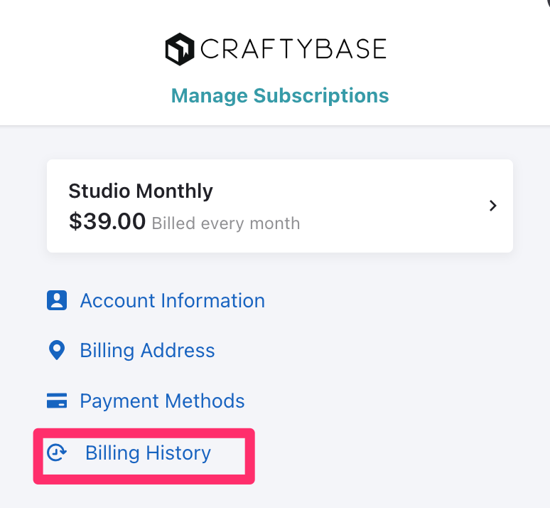 Billing FAQ - Craftybase Knowledge Base