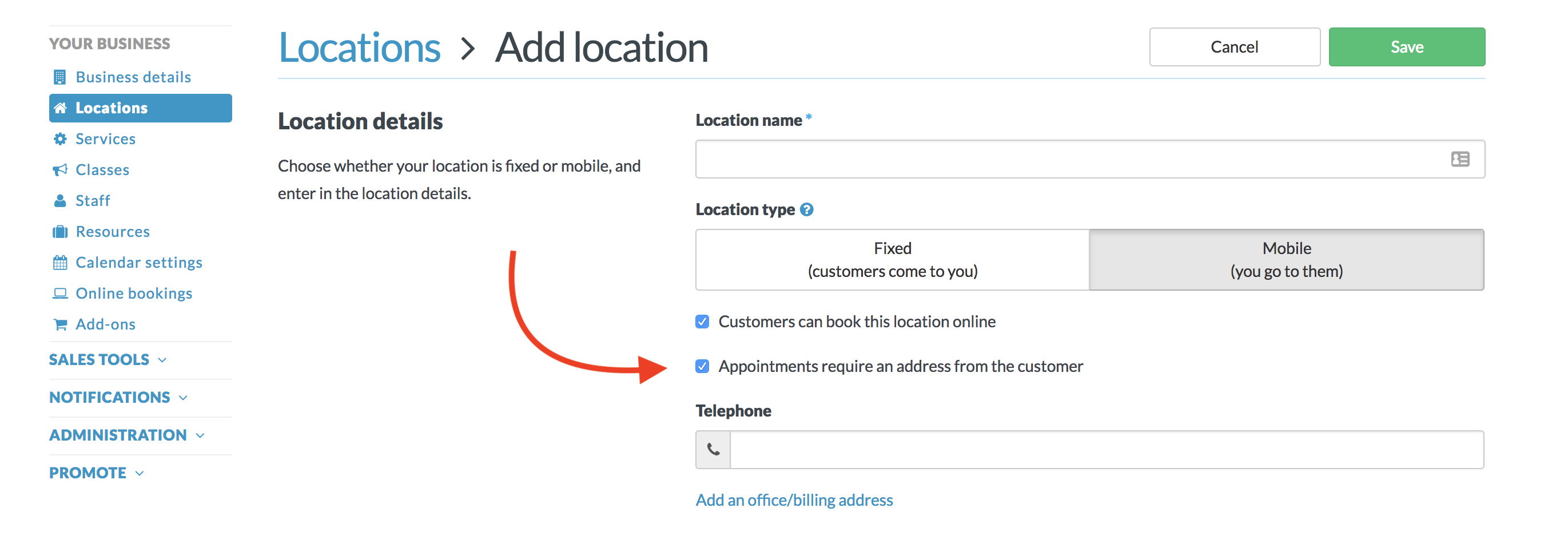 How to add locations – Timely