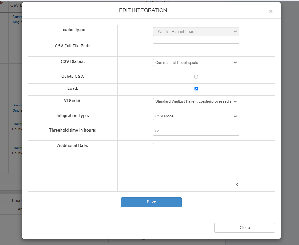 Patient Waitlist Bulk Upload