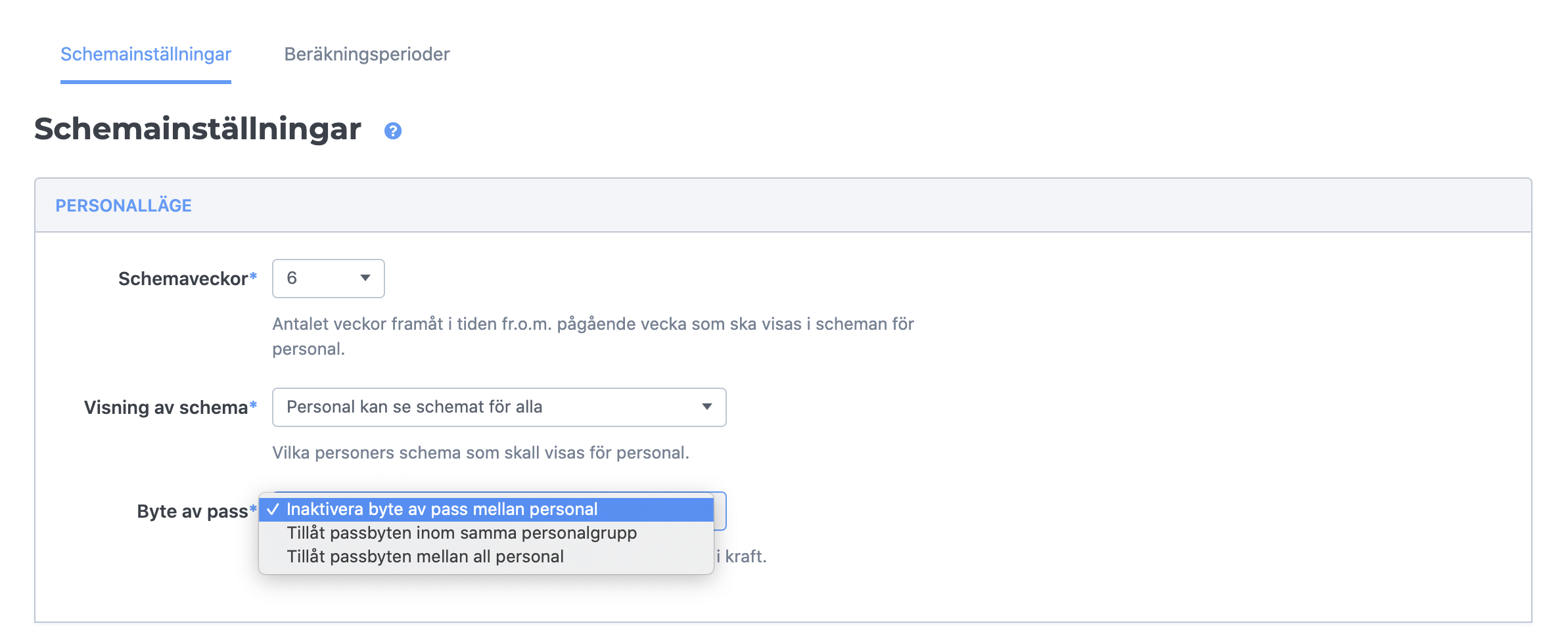 Passbyte - Personalkollens kunskapsbank