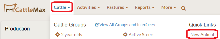 Calving a Cow - CattleMax Help