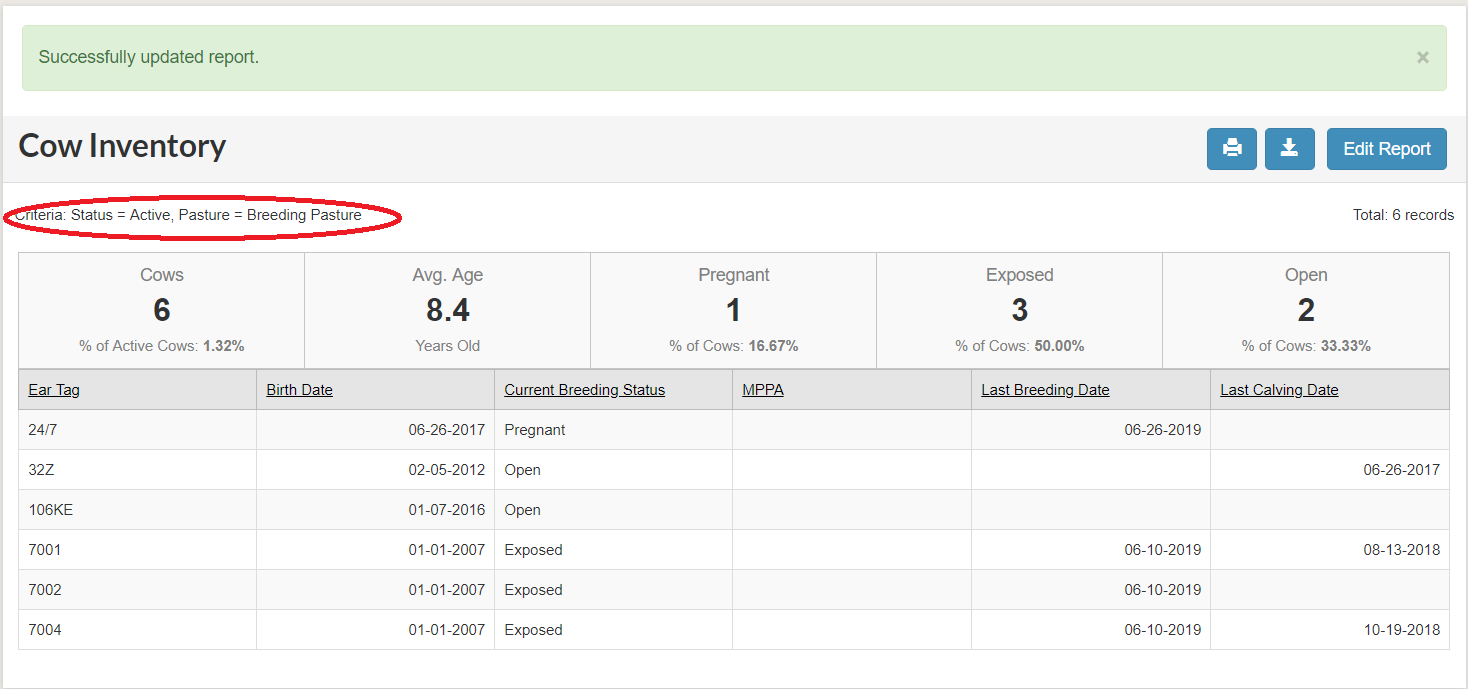 Customizing Reports - CattleMax Help