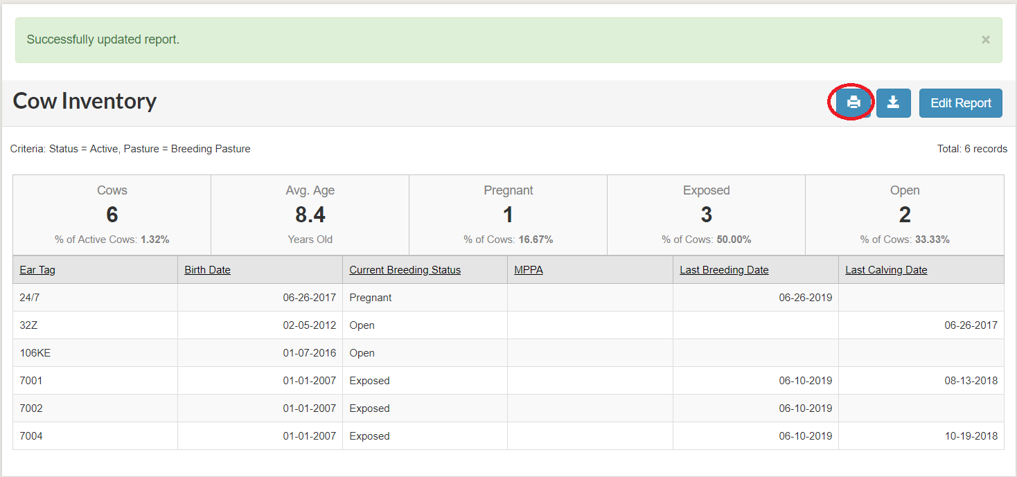 Customizing Reports - CattleMax Help