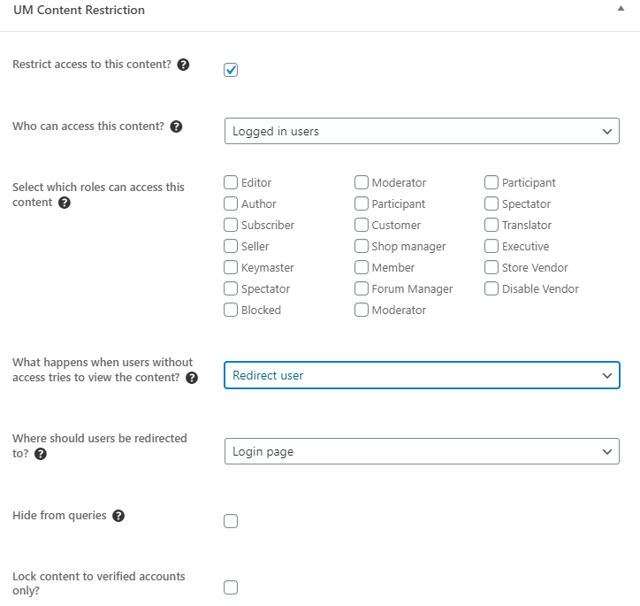 How to hide a page for logged out users - Ultimate Member