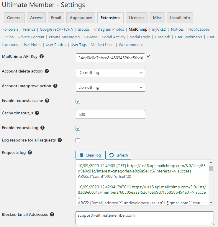 MailChimp Setup - Ultimate Member
