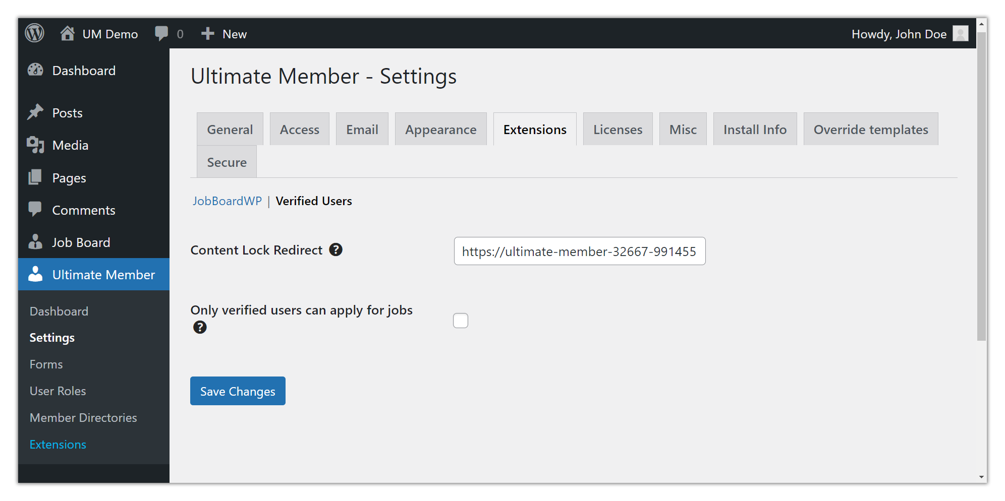 Verified Users Setup - Ultimate Member