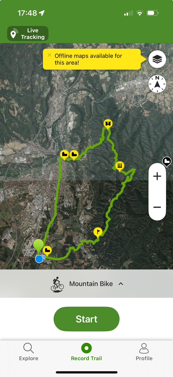 How to navigate a trail from the App - Wikiloc Help
