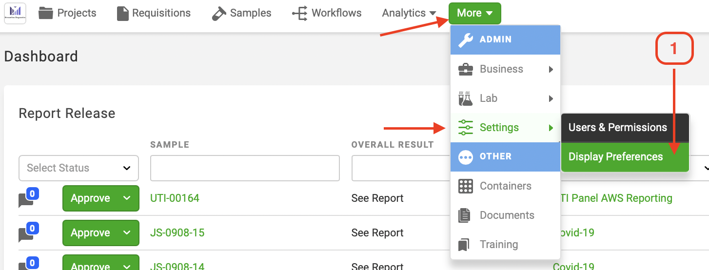 Requisition Comments - Ovation Diagnostic