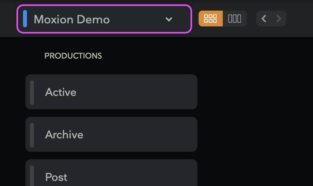 Company Switcher - Moxion Guides