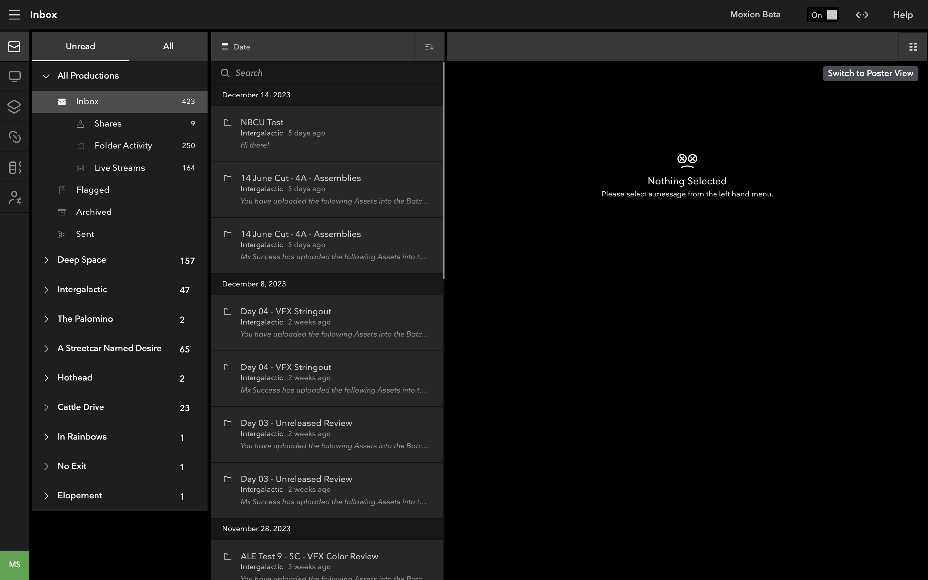 Email Inbox View (Beta) - Moxion Guides